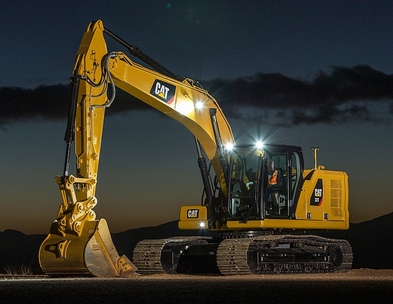 ABL Compact LED Work Lamps now OE for CAT 320/323 HEX model excavators ...