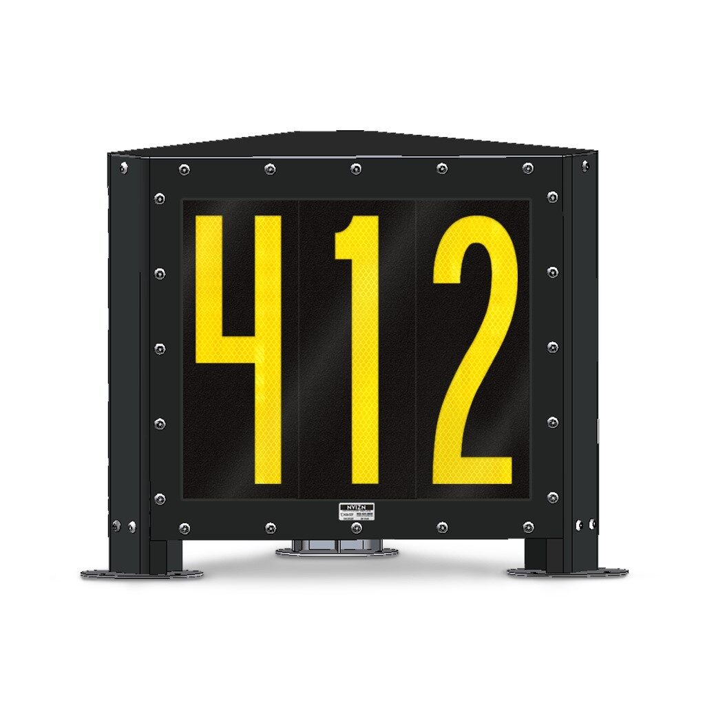Driver 3 Sided, 3 Digit Numeric Backlit Vehicle ID Display - APS
